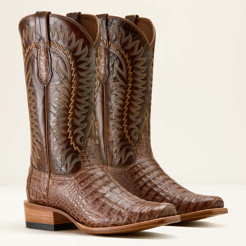 Ariat Exotic Caiman Belly Western Boots for Men – Cowboy Swagger