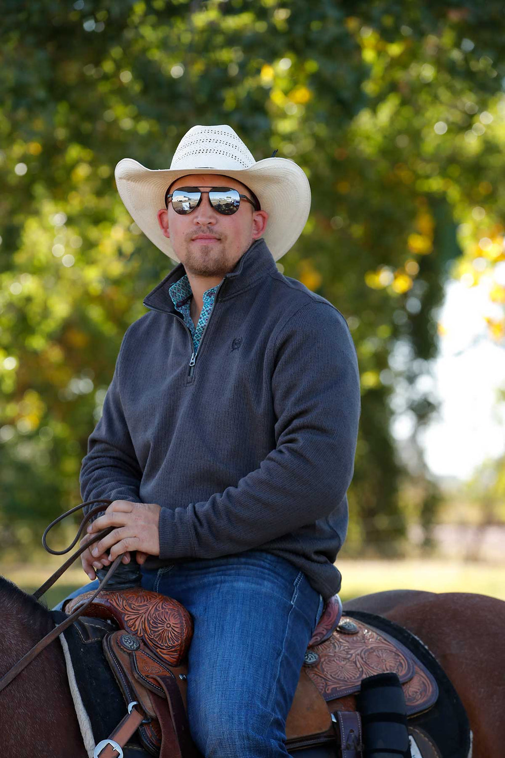 Cinch Men’s Charcoal Quarter Zip Sweater for Modern Cowboys – Cowboy ...